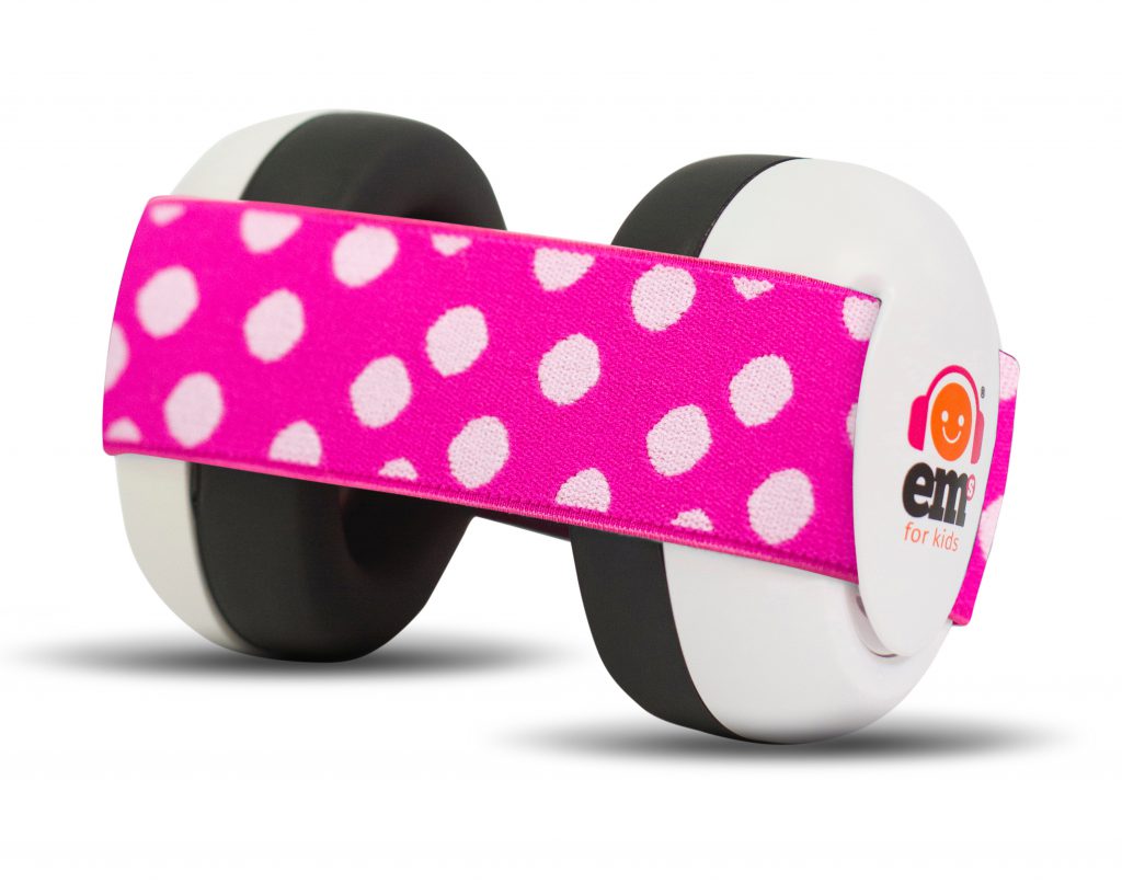 Ems for Kids Baby Ear Defenders – Pink/White Headband